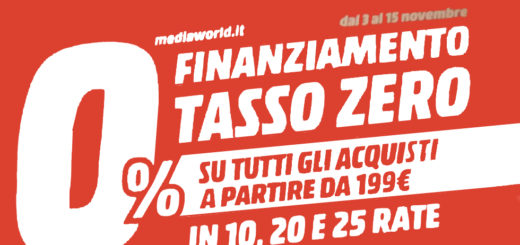 Volantino MediaWorld "Finanziamento tasso zero" dal 3 al 15 Novembre 2017 | Sbircia Prezzo
